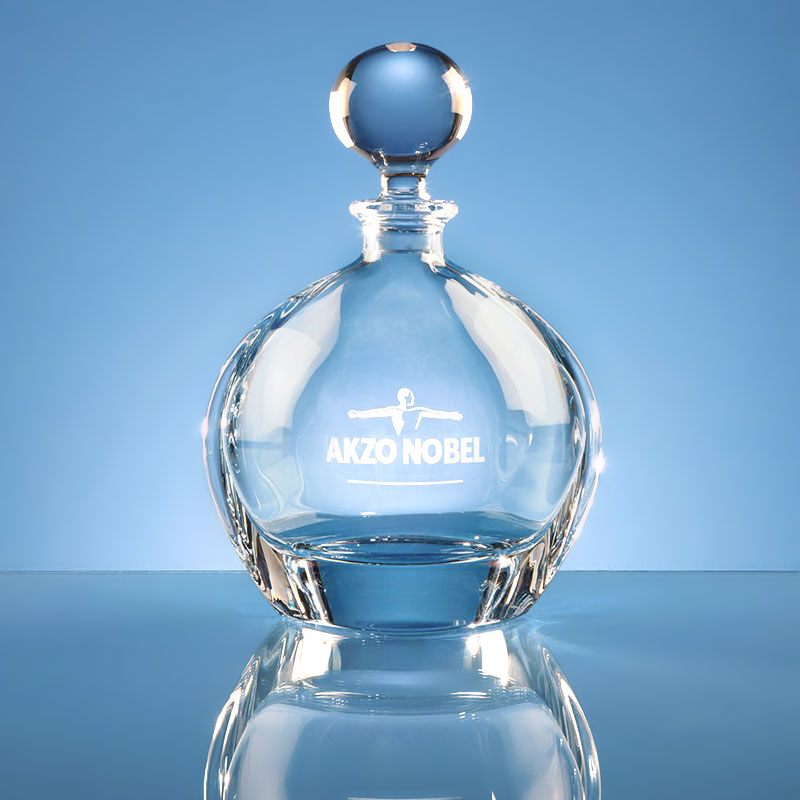 Engraved Round Crystal Decanter CB11